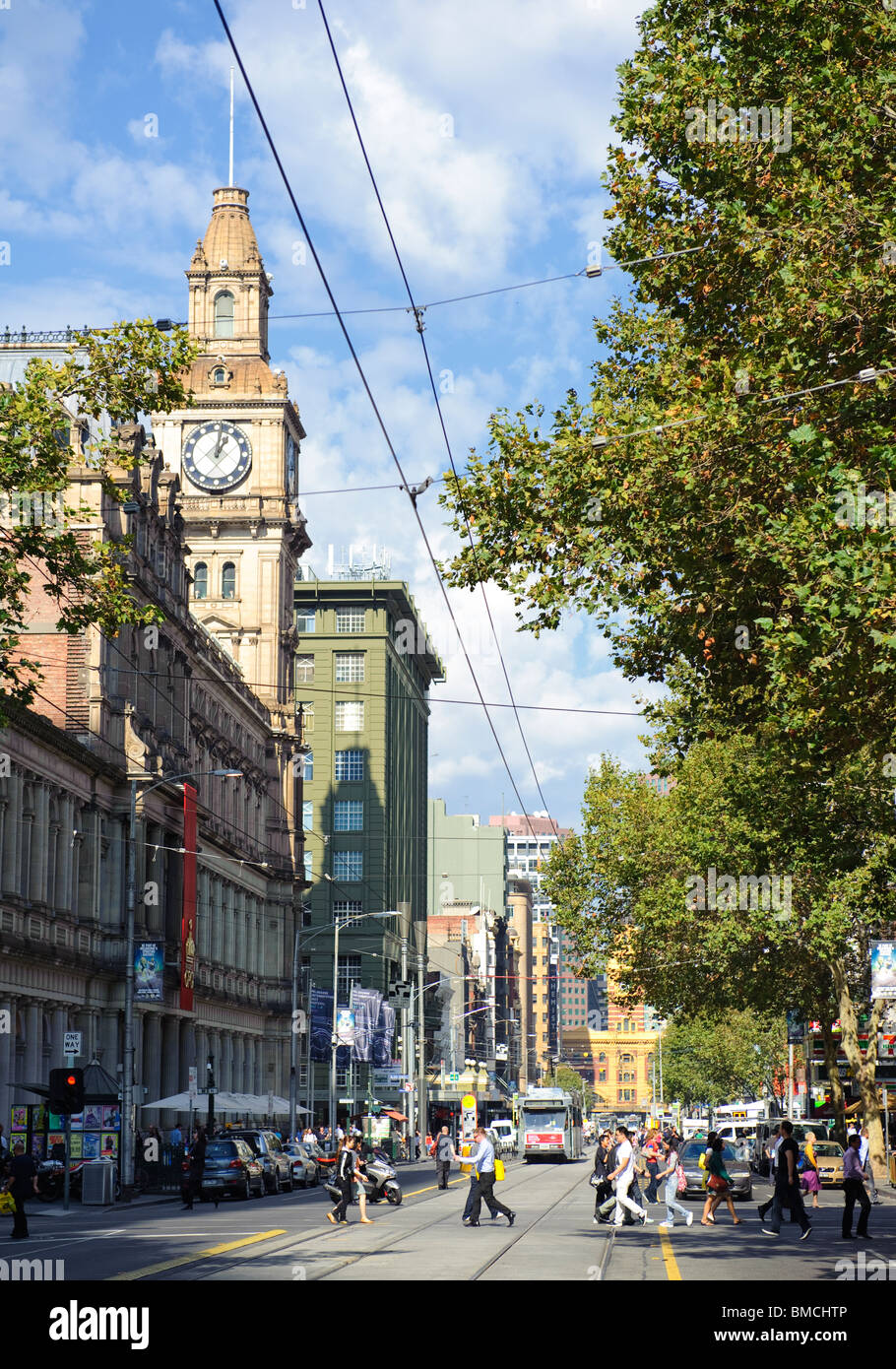 Elizabeth street flinders street station hi-res stock photography and ...