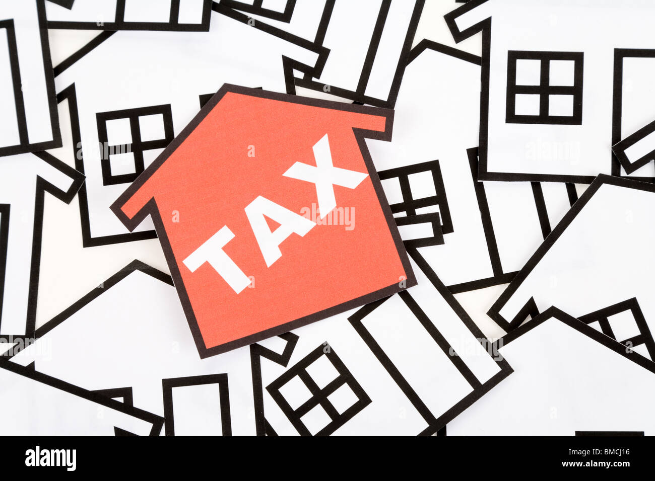 a red home sign, Real Estate Concept Stock Photo - Alamy