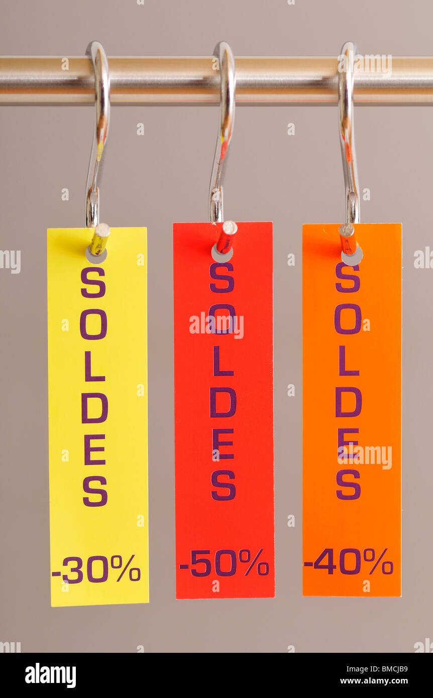 Red price tags sale word hi-res stock photography and images - Alamy