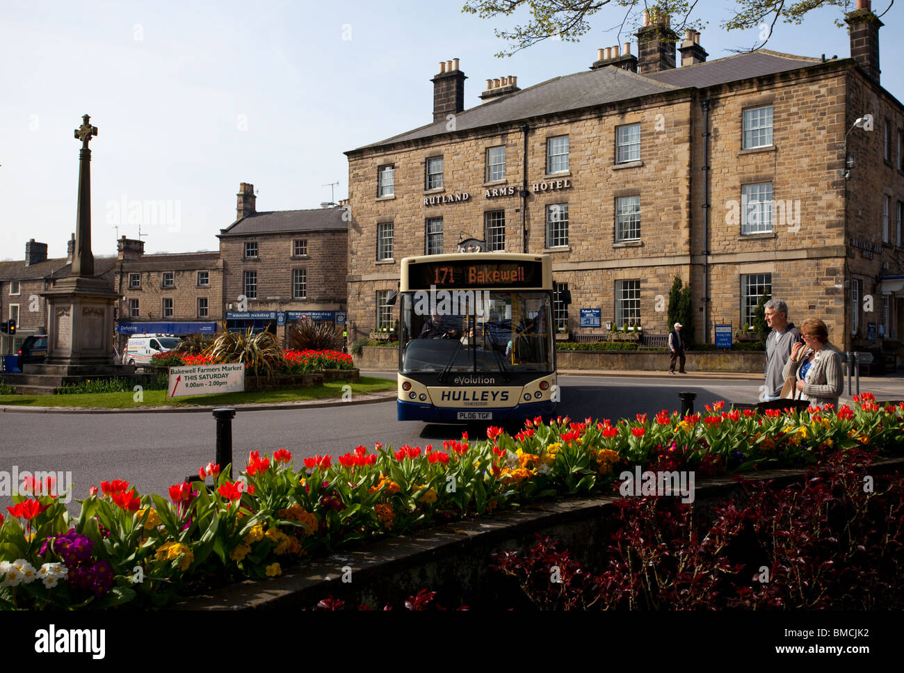 Bakewell town in the Derbyshire Peak District East Midlands England ...