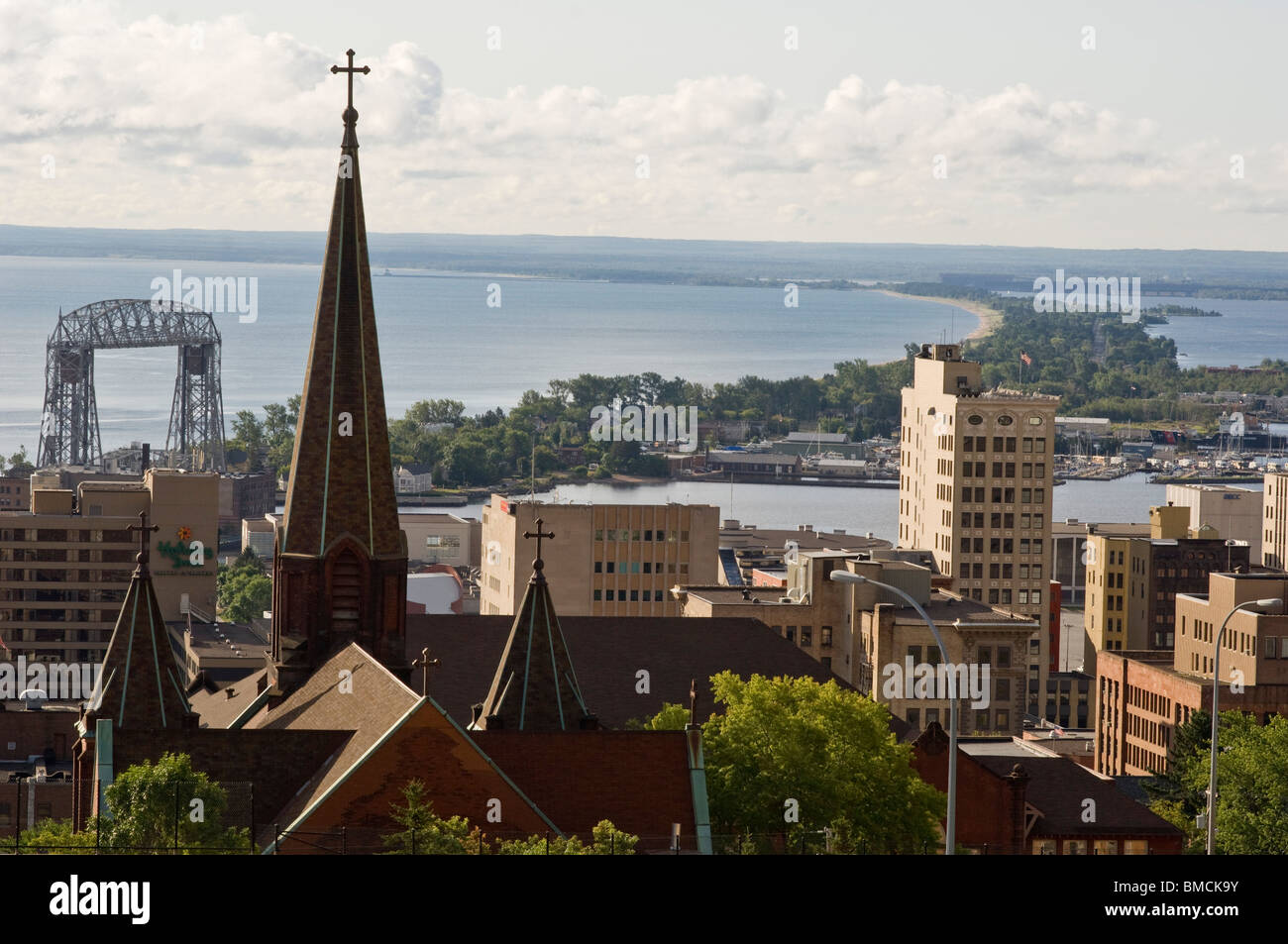 Aerial lift bridge duluth hi-res stock photography and images - Alamy