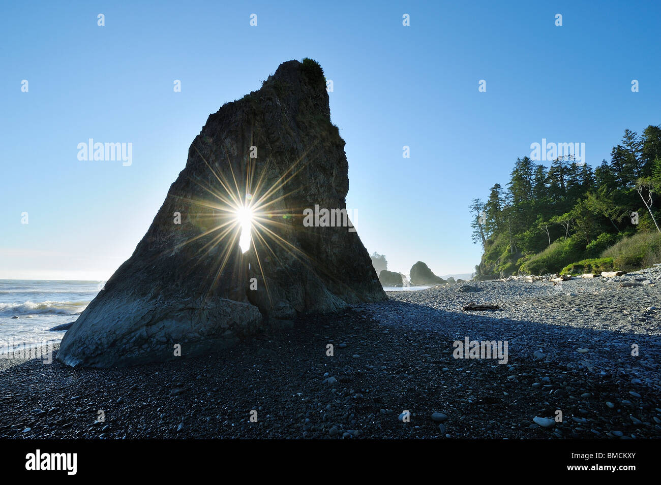 Sea Stack, Ruby Beach, Olympic National Park, Washington State, USA ...