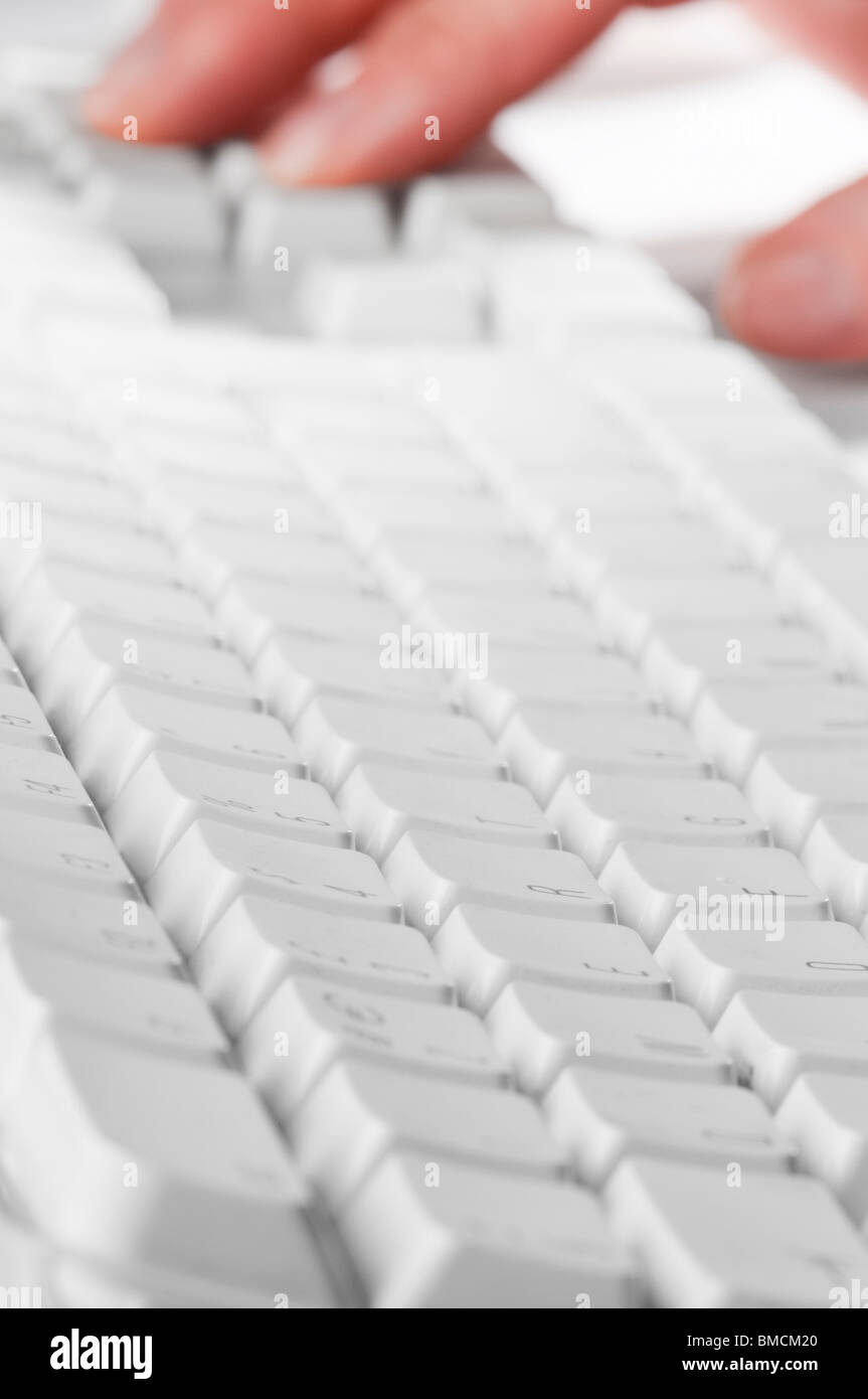 Worker entering data hi-res stock photography and images - Alamy