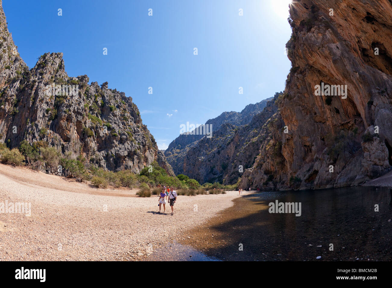 Torrent de Pareis Gorge Sa Calobra northern Majorca Mallorca Balearic ...