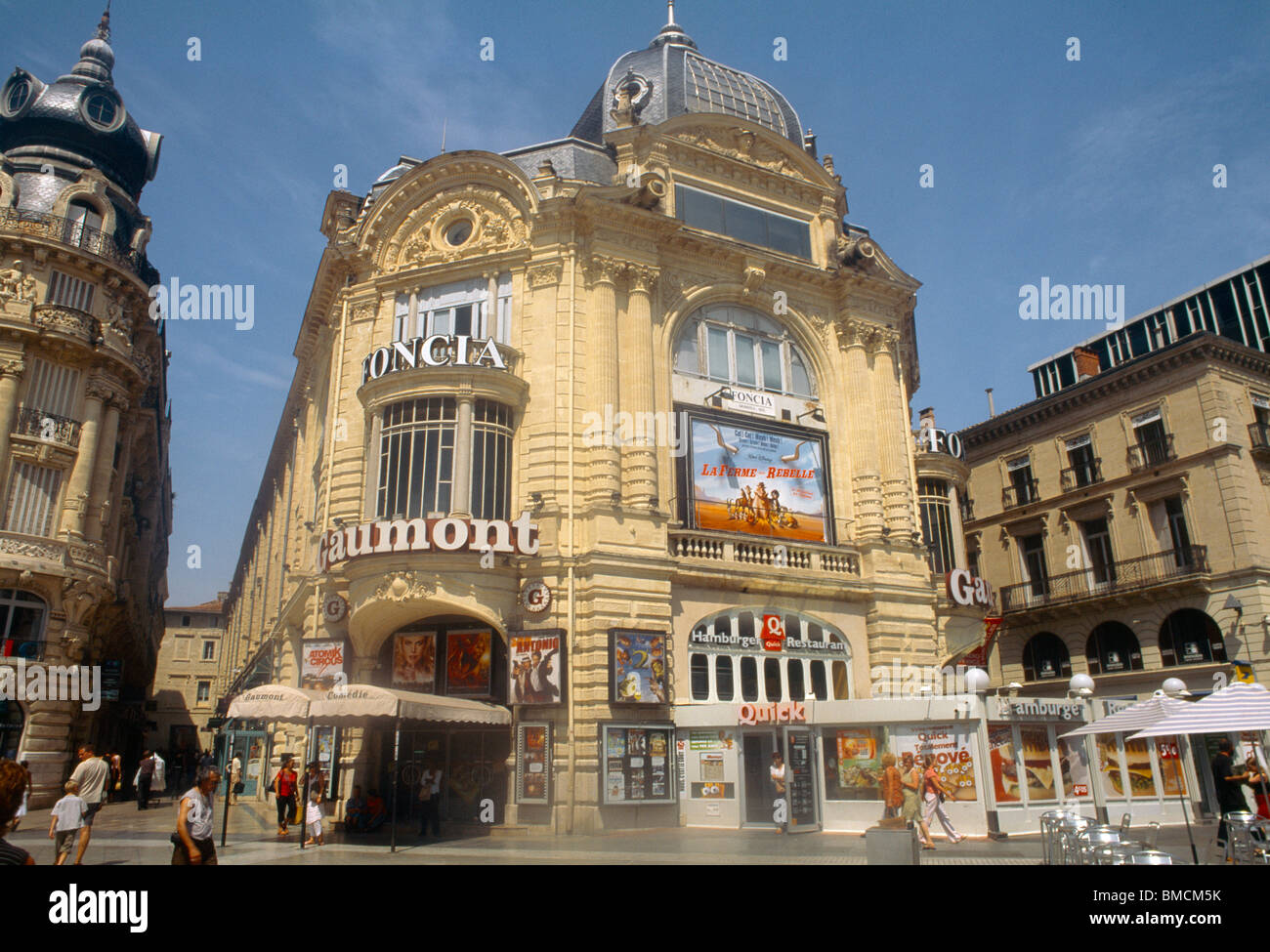 Montpellier France Place de la Comedie Gaumont Cinema Stock Photo - Alamy