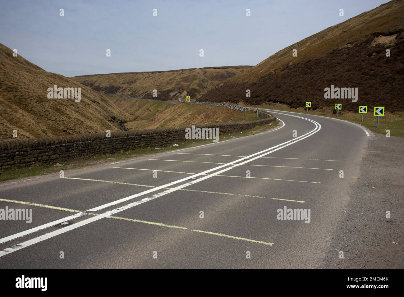 a57 road through the snake pass peak district derbyshire england uk ...