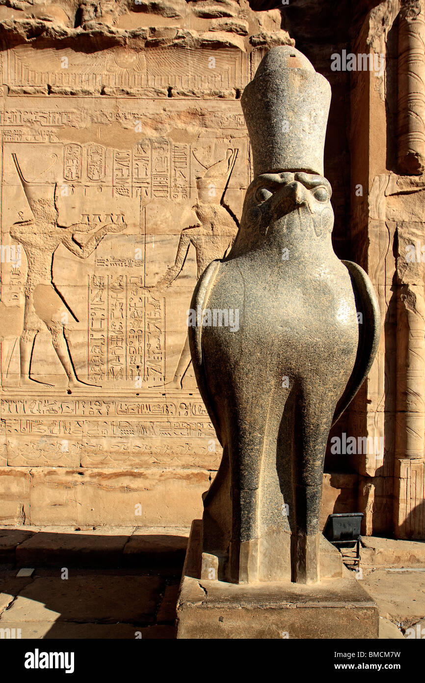 Egypt Edfu Temple Of Horus Stock Photo - Alamy