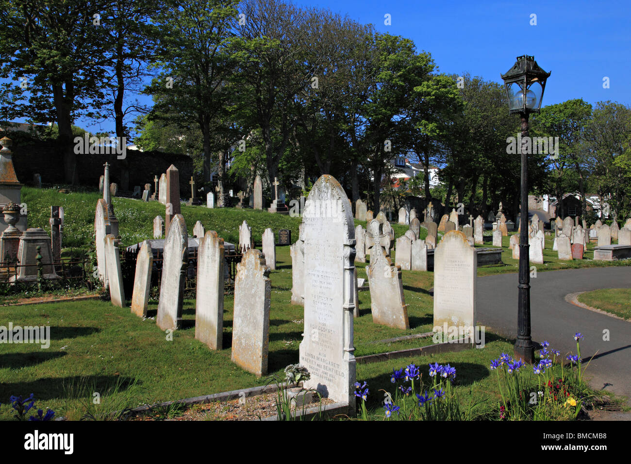 Graveyard of St. Anne's Church, St. Anne, Alderney, Channel Island ...