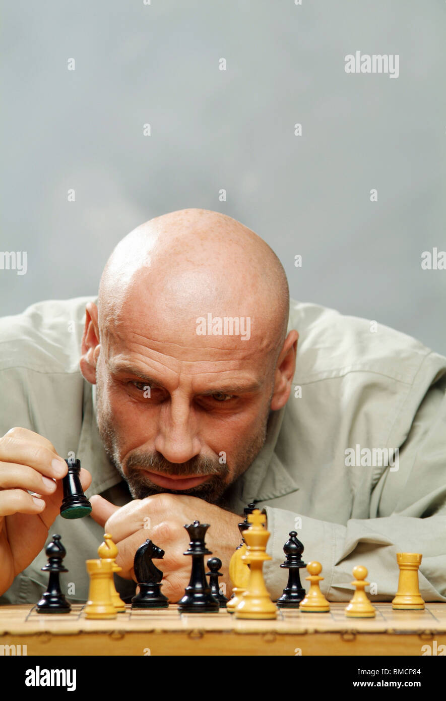 A chess player Stock Photo - Alamy