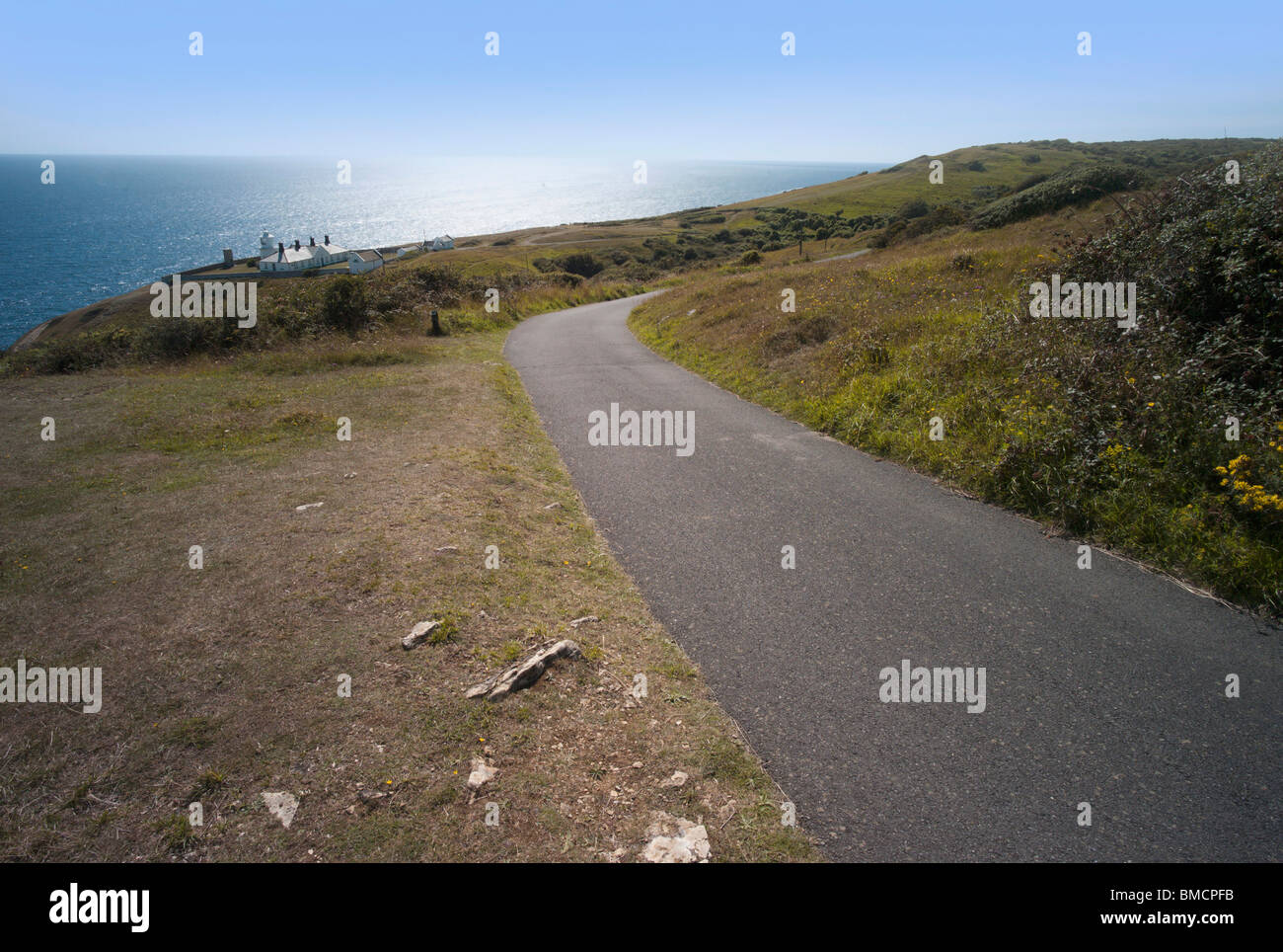 view of & from the south west coast path in dorset. durlston head ...