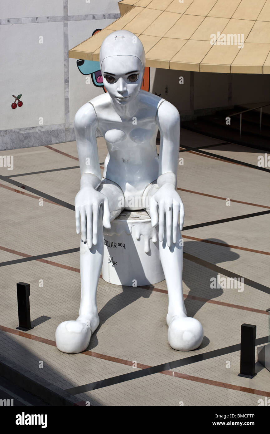 Alien Sculpture near Siam Square Bangkok Thailand Stock Photo - Alamy