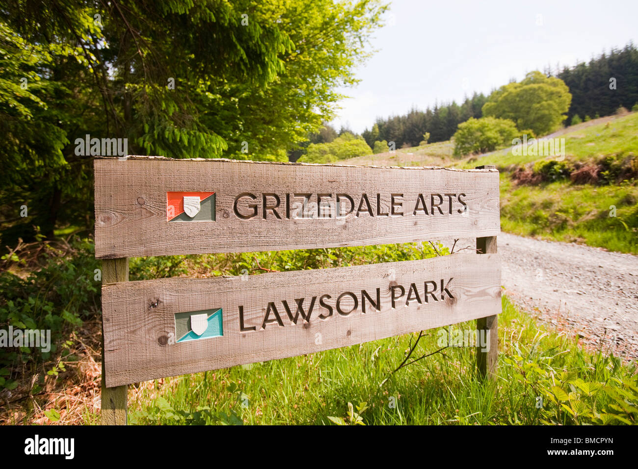Lawson Park in Grizedale Forest in the Lake District, UK Stock Photo ...