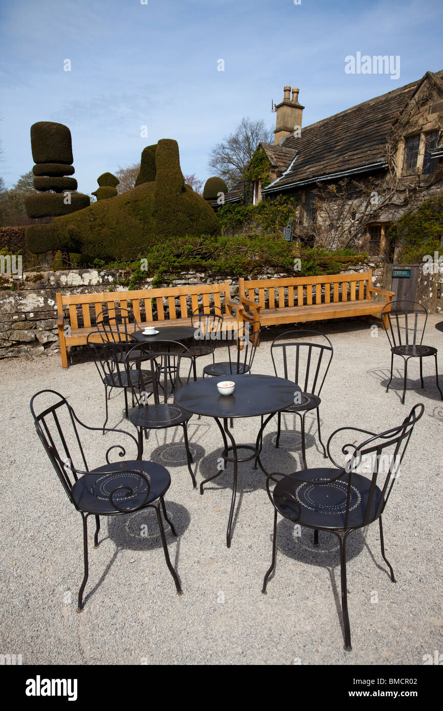 Medieval Manor house Haddon Hall and gardens near Bakewell Derbyshire ...