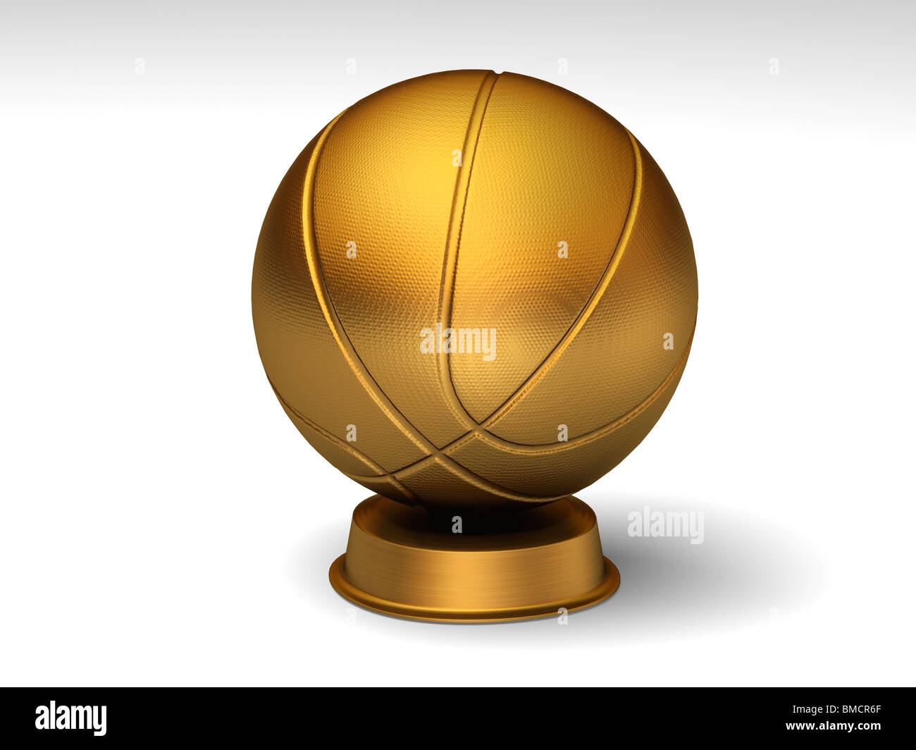 Closeup on a golden basketball trophy Stock Photo - Alamy