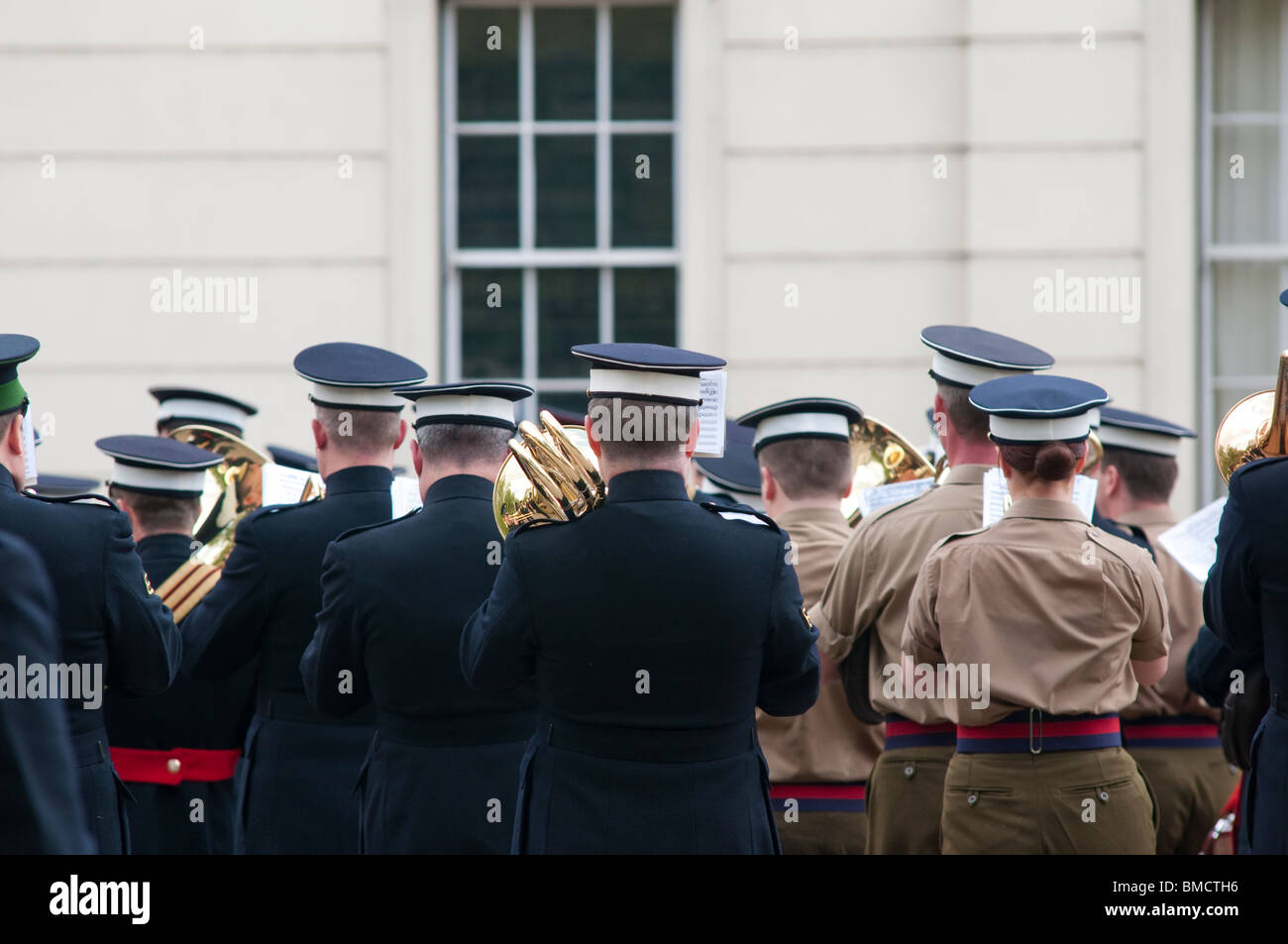Marching military band Stock Photo - Alamy