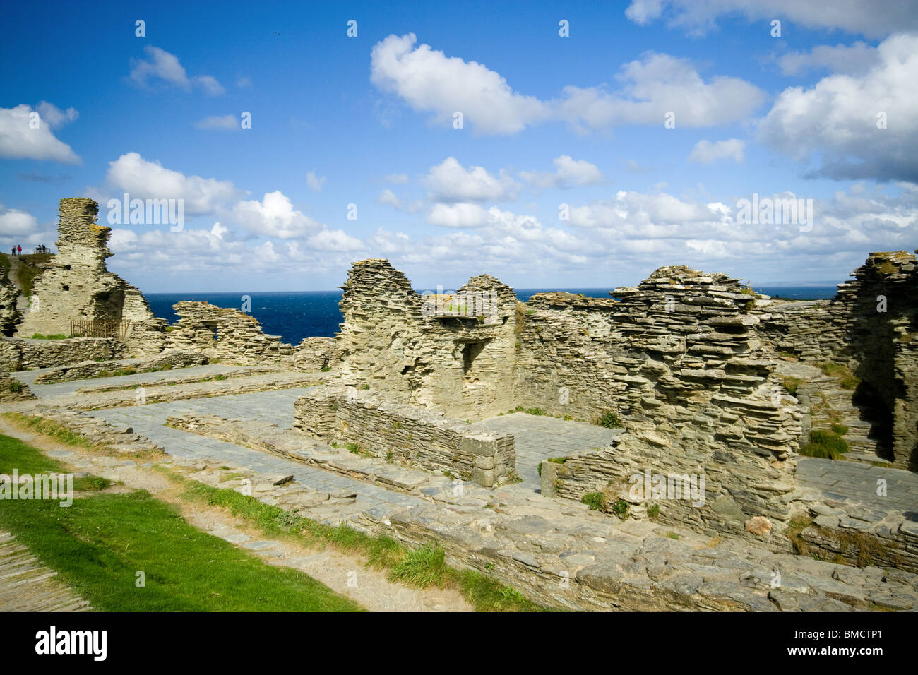Tintagel castle Ruins, Cornwall, UK Stock Photo - Alamy