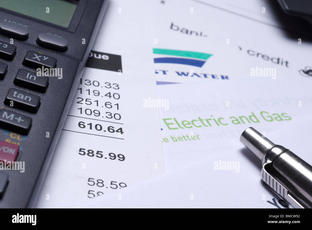 Utility bills hi-res stock photography and images - Alamy