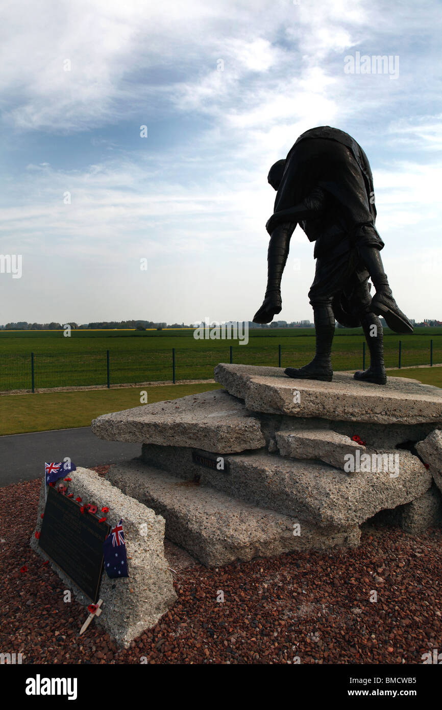 The 'Cobbers' Australian First World War memorial near Fromelles in ...