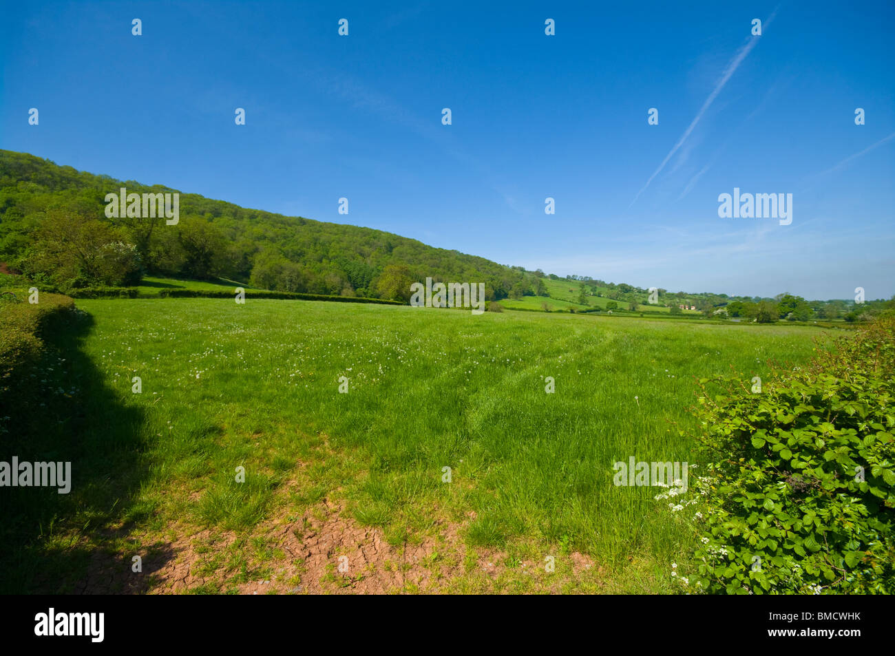 The Somerset Countryside As Seen From The A368 Near Ubley Somerset ...