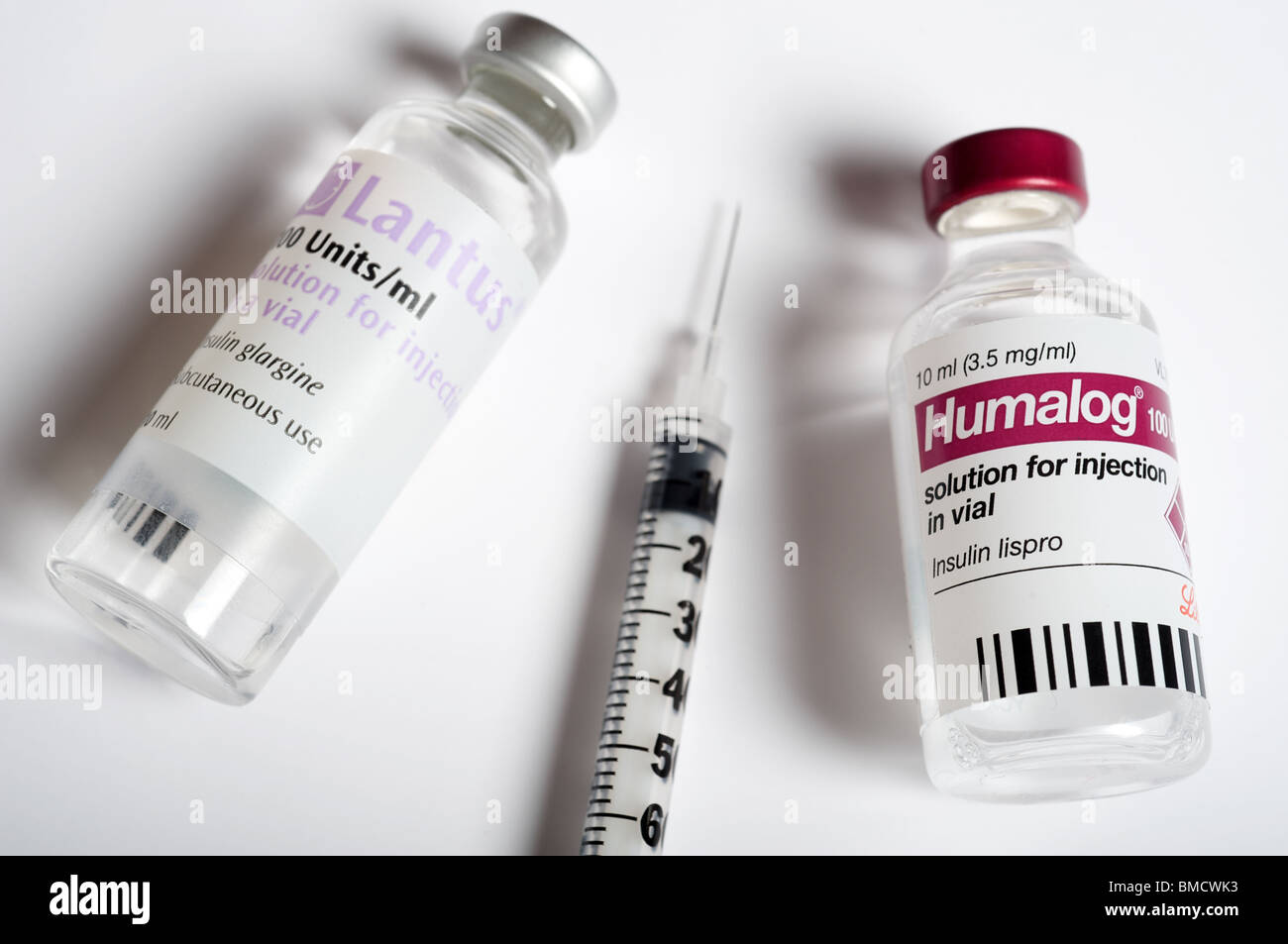 Humalog humalog and lantus fast and slow reacting insulin hi-res stock ...