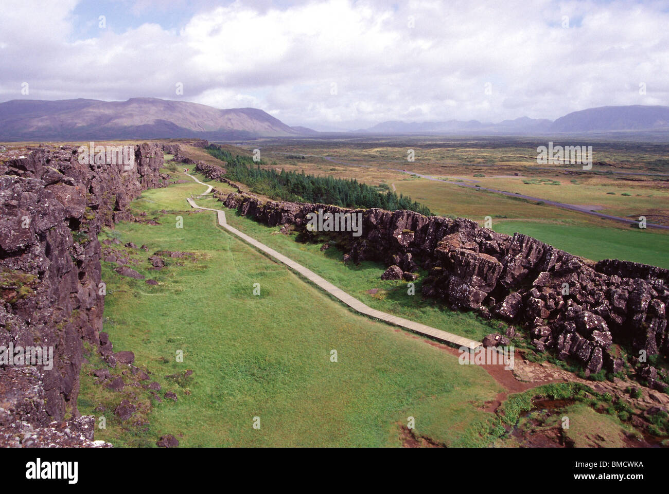 thingvellir pingvellir national park iceland fault line in earths crust ...