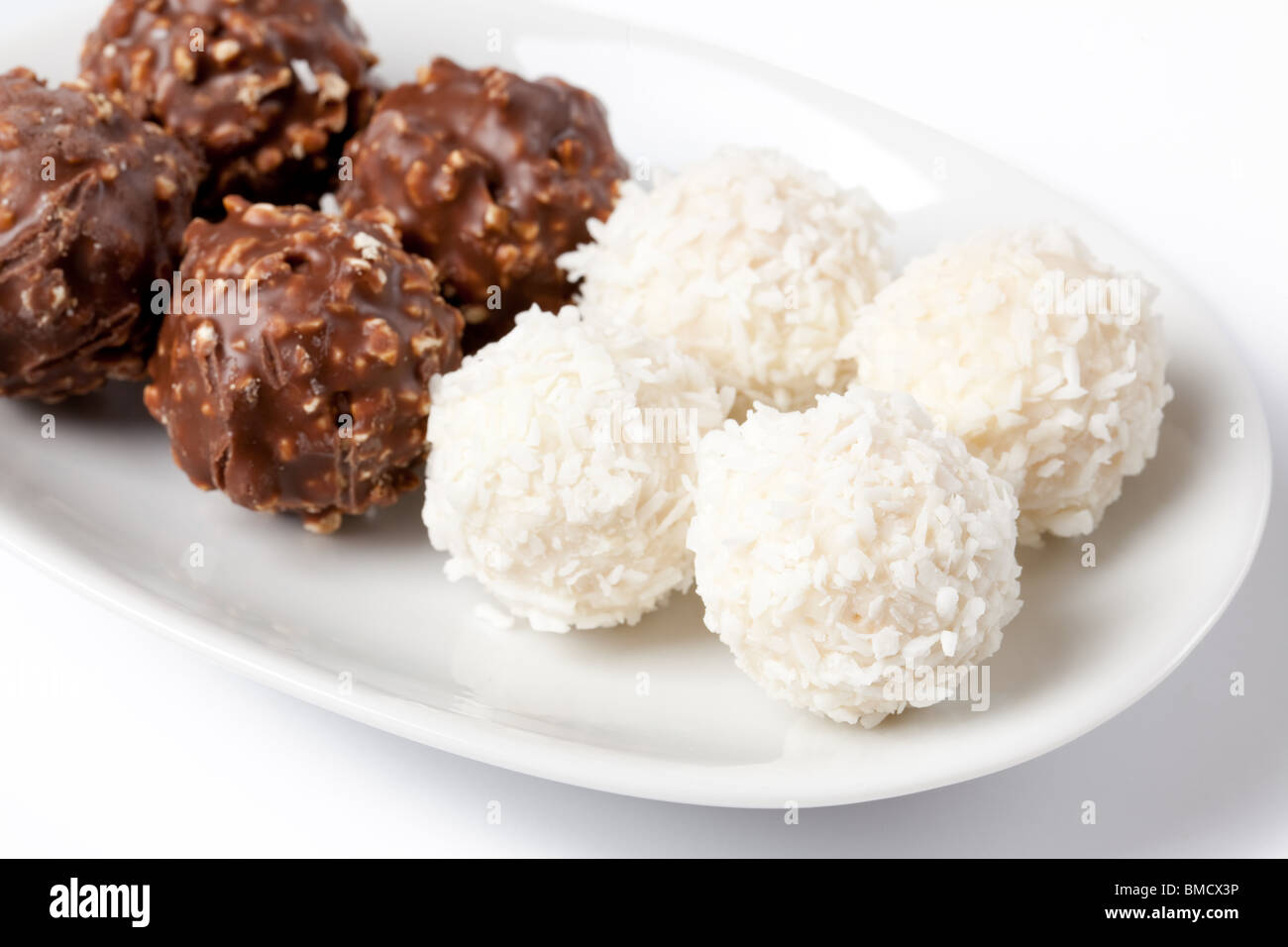 the truffle on white background Stock Photo - Alamy