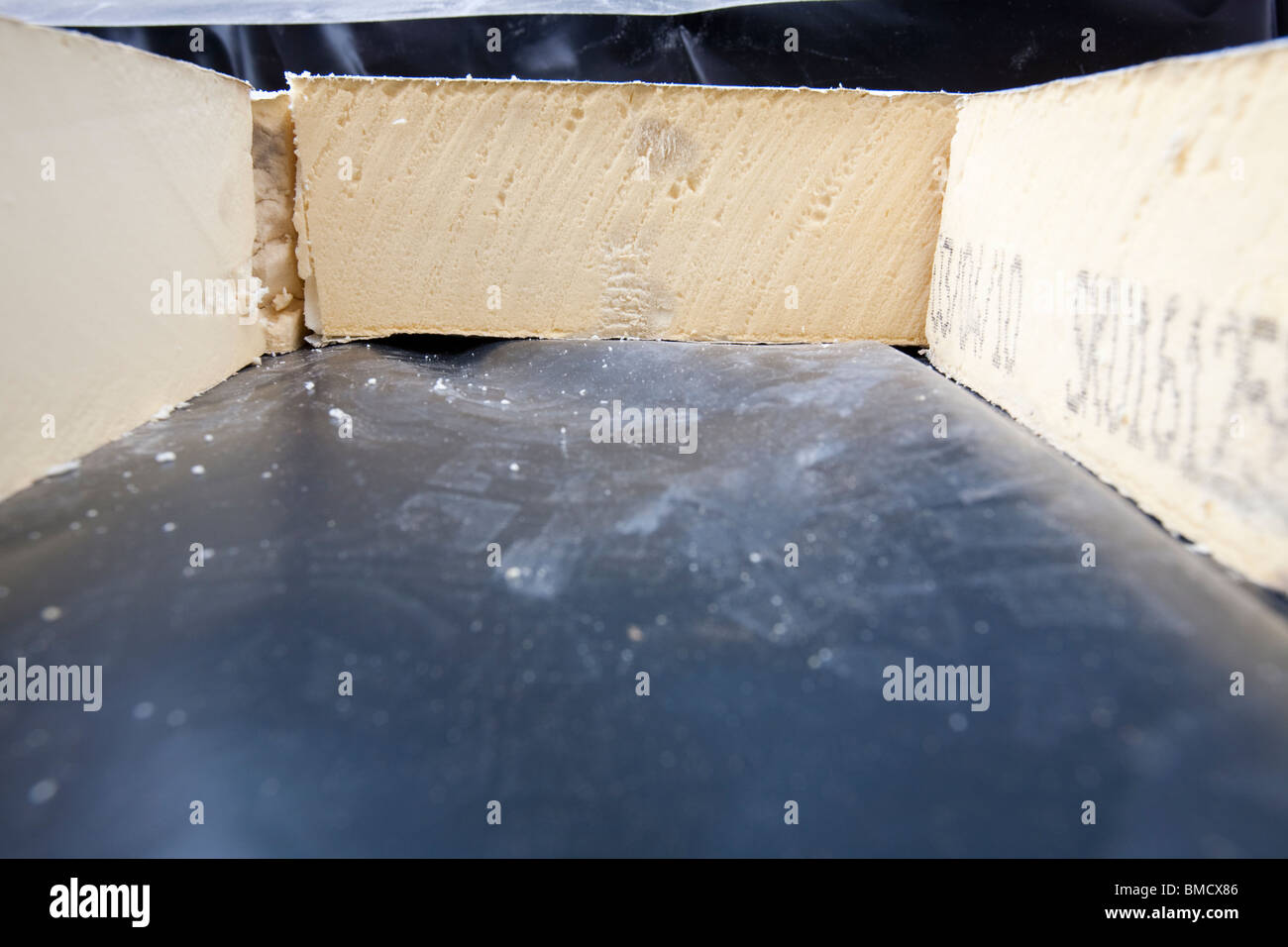 Under floor insulation in a house extension in Ambleside, UK Stock ...