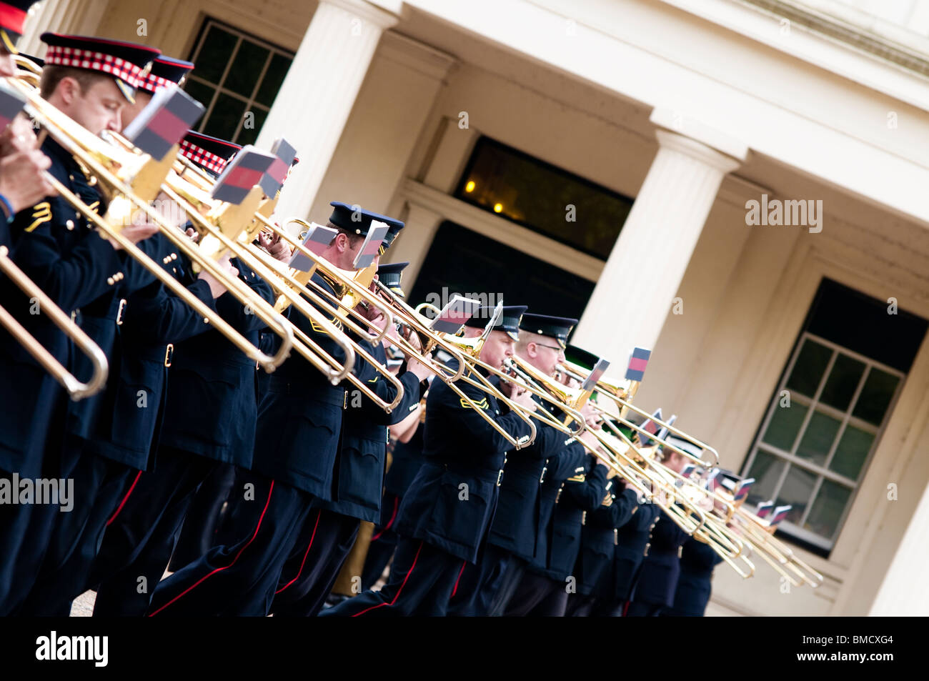 Marching military band Stock Photo - Alamy