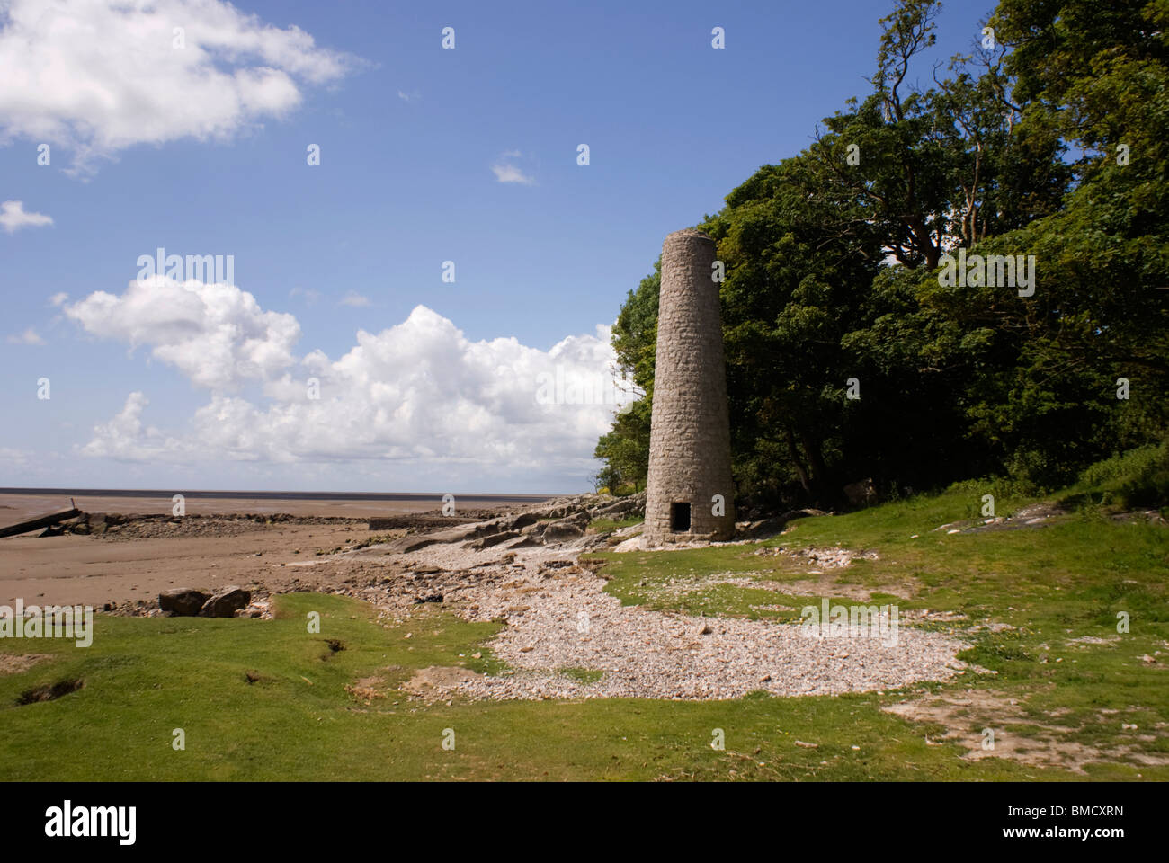 Old stone chimney stack, Jenny Brown's point , Lancashire Stock Photo ...