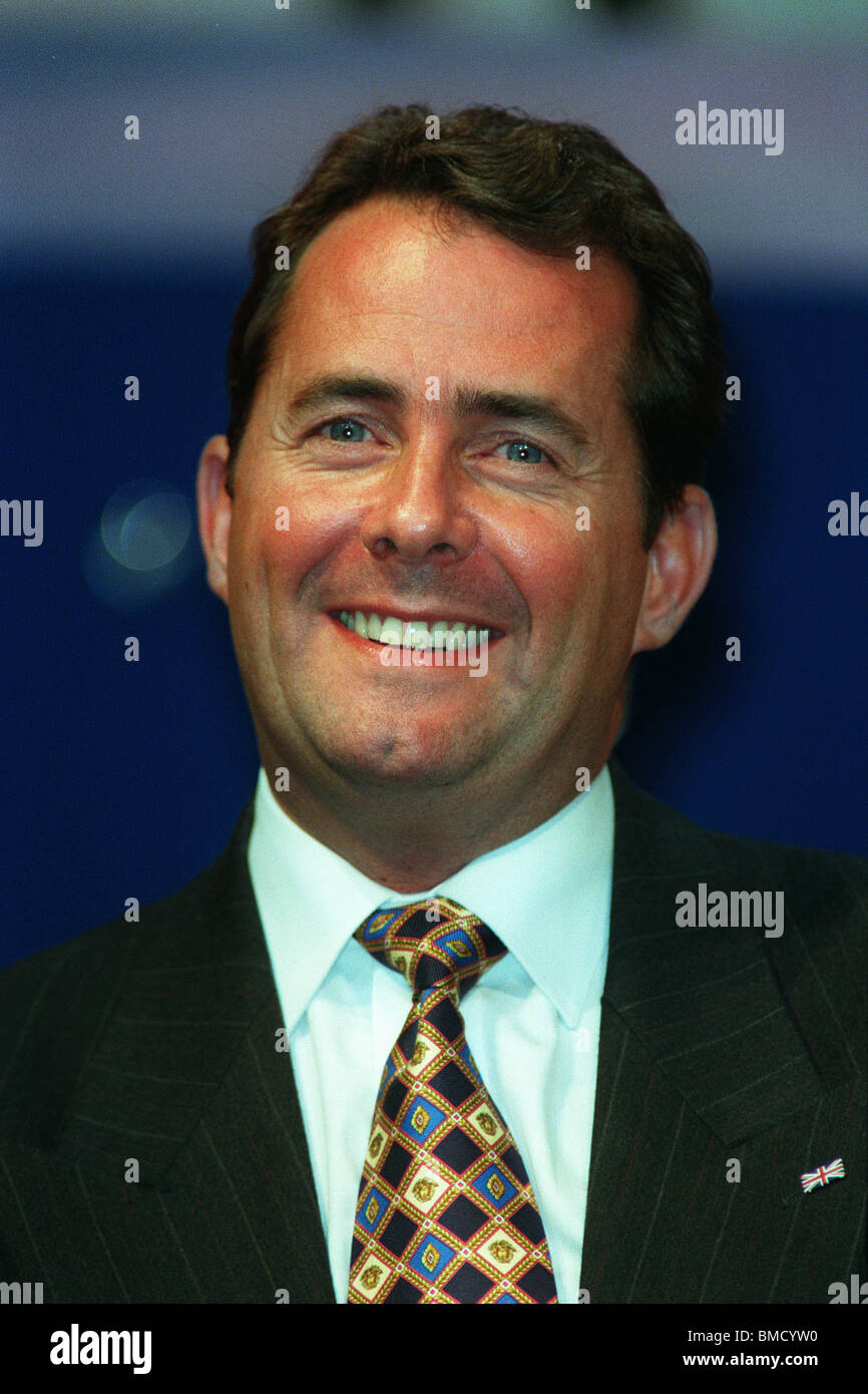 LIAM FOX MP CONSERVATIVE PARTY WOODSPRING 13 October 1998 Stock Photo ...