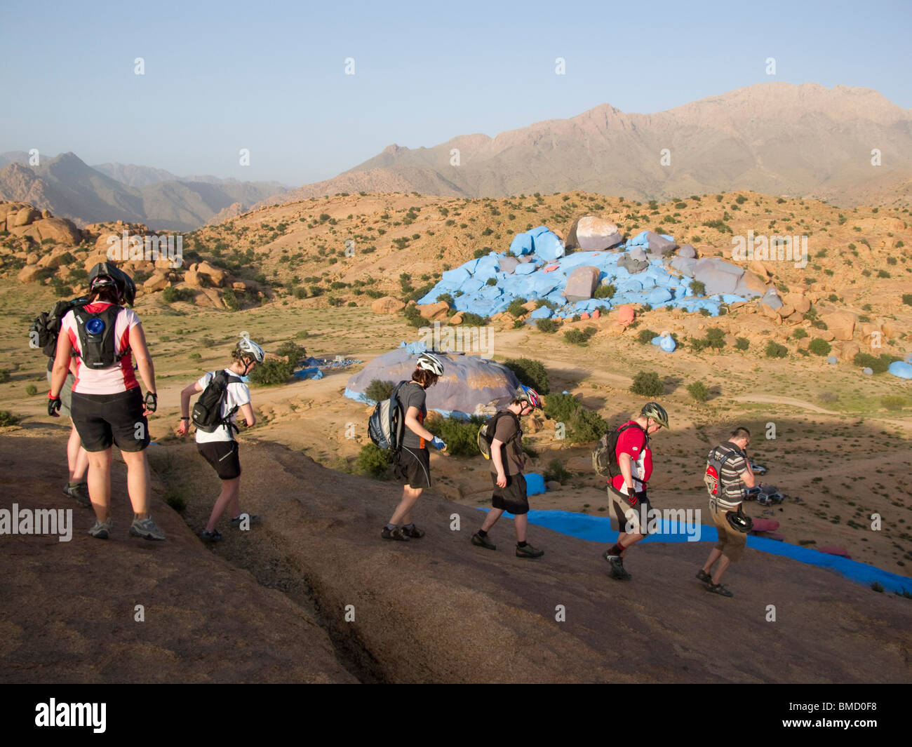 Blue rocks morocco hi-res stock photography and images - Alamy