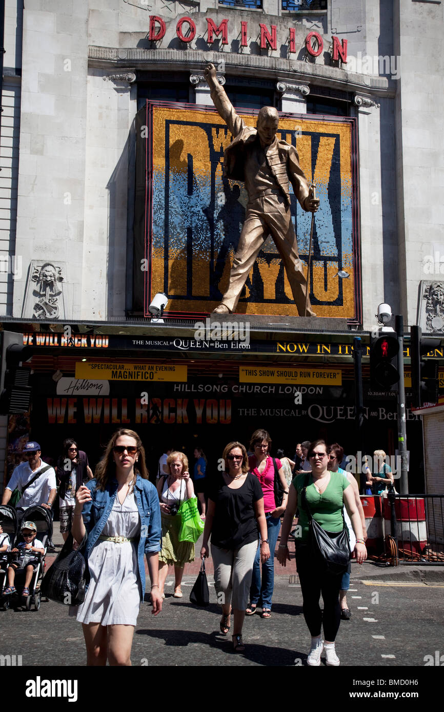 We Will Rock You. The popular West End musical at the Dominion Theater ...