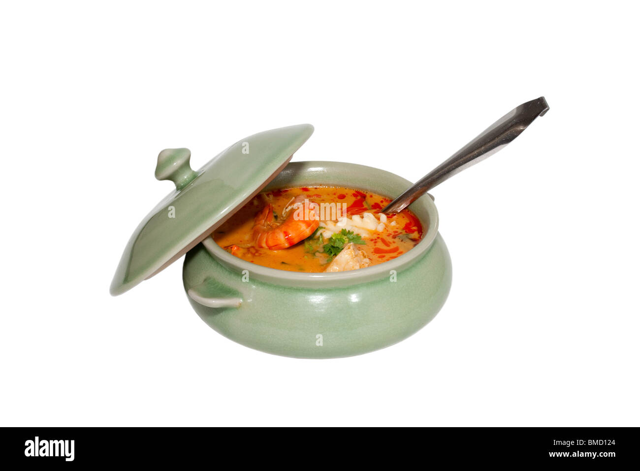 Thai seafood soup Cut Out Stock Images & Pictures - Alamy