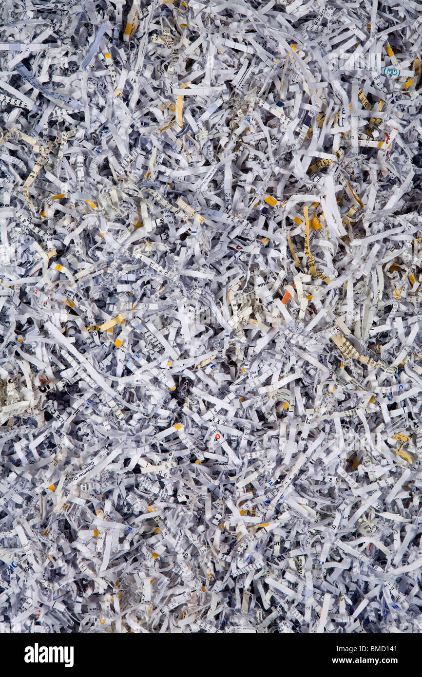 shredded paper back groundimage taken from above Stock Photo - Alamy