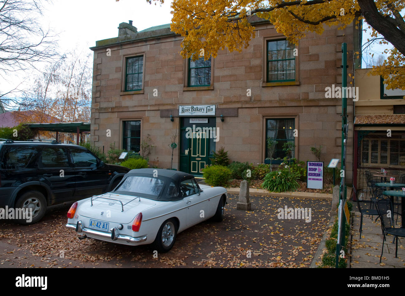 The Ross Village Bakery in Ross in the Tasmanian midlands Stock Photo ...