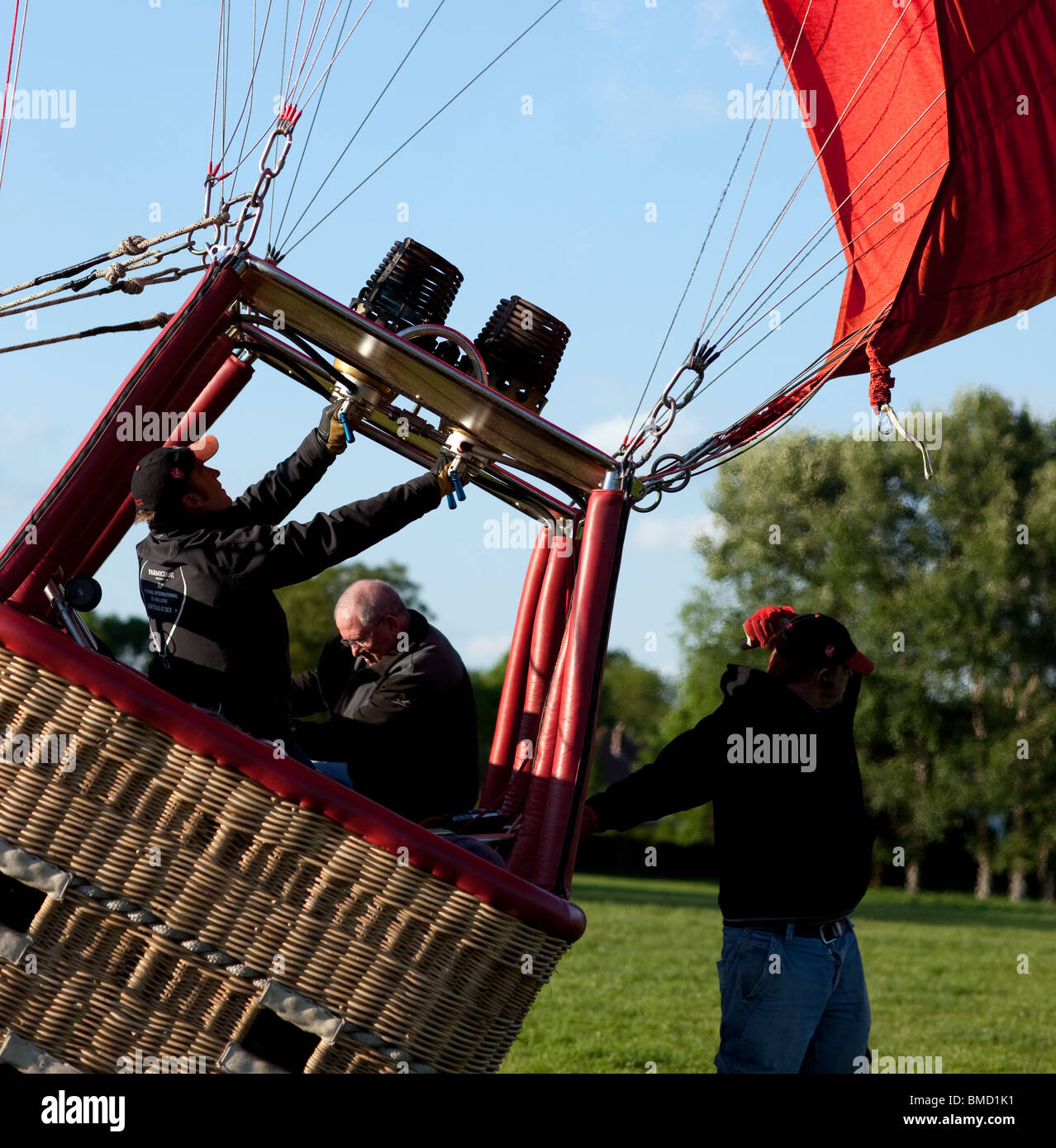 air balloon launch Stock Photo - Alamy