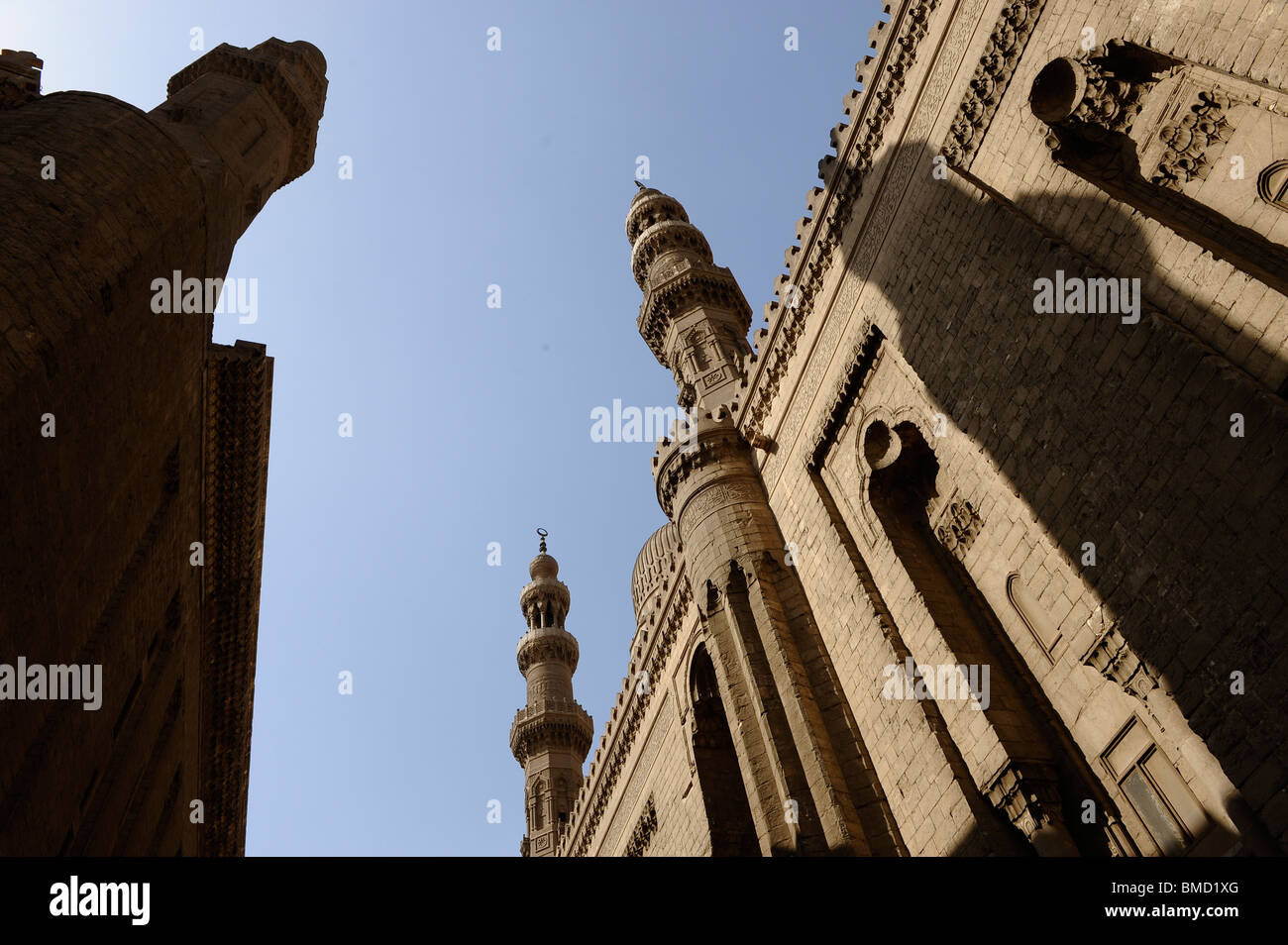 Minarets of Al Rifai Mosque and Sultan Hassan Mosque, Cairo Egypt Stock Photo - Alamy