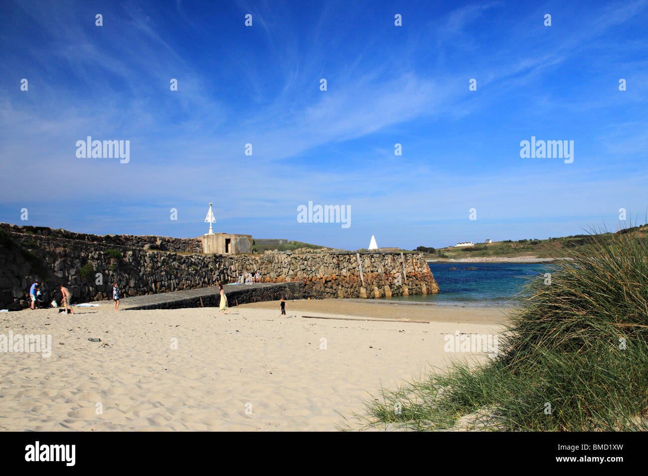 Braye beach alderney hi-res stock photography and images - Alamy