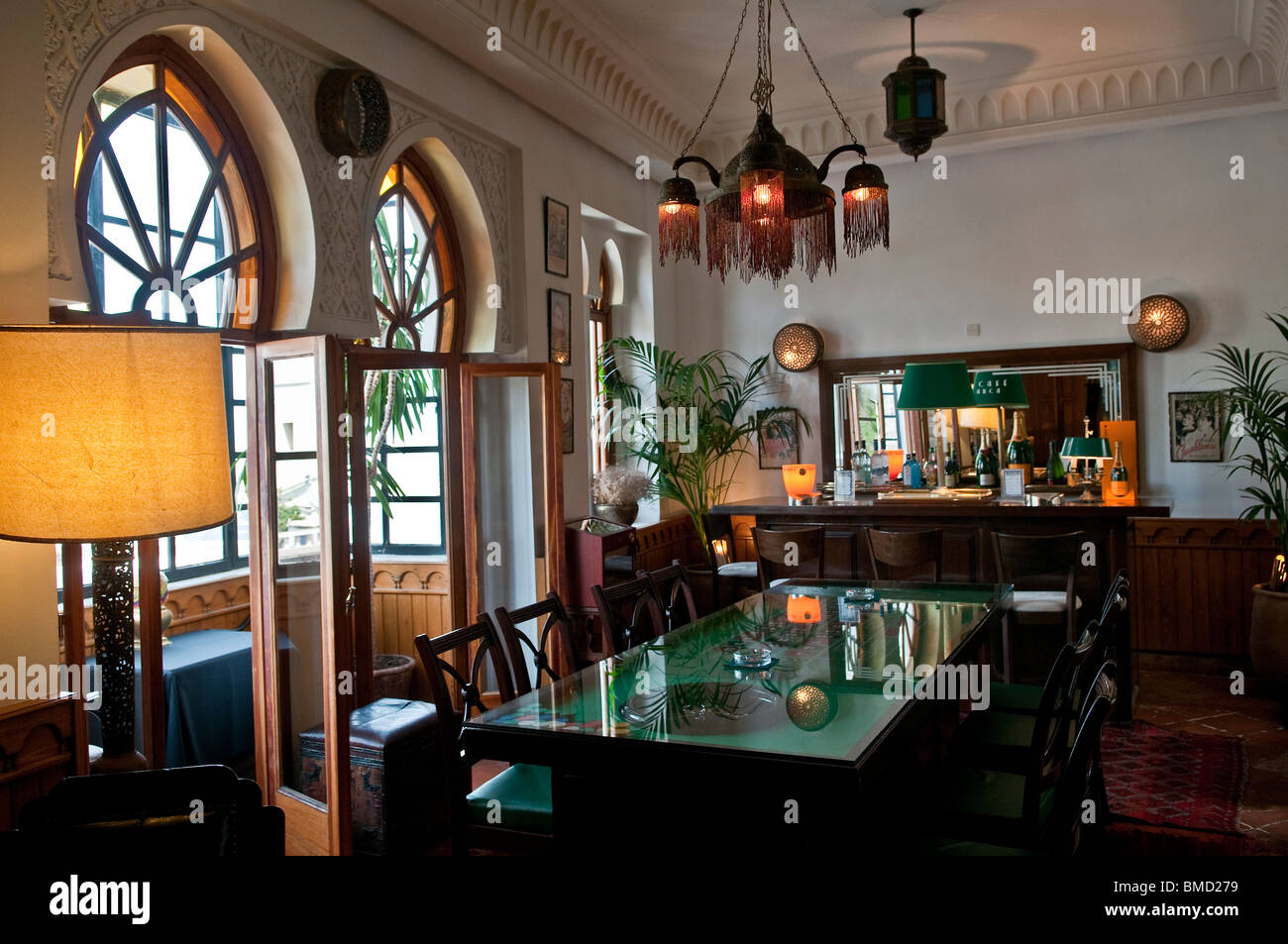 Africa Americain Cafe Casablanca Maroc Stock Photo - Alamy