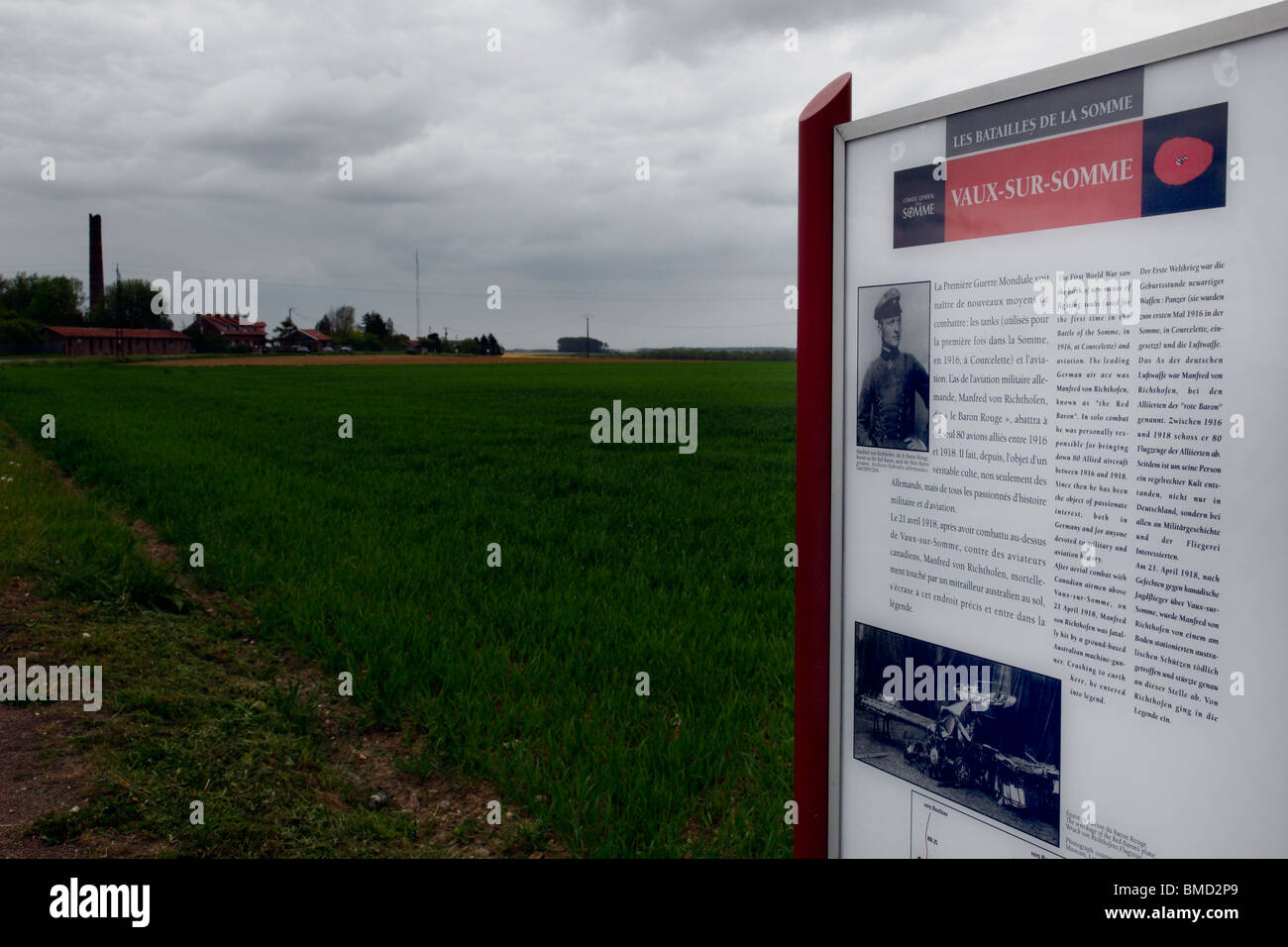 The Sainte Colette brickworks - the site where the Red Baron reportedly ...