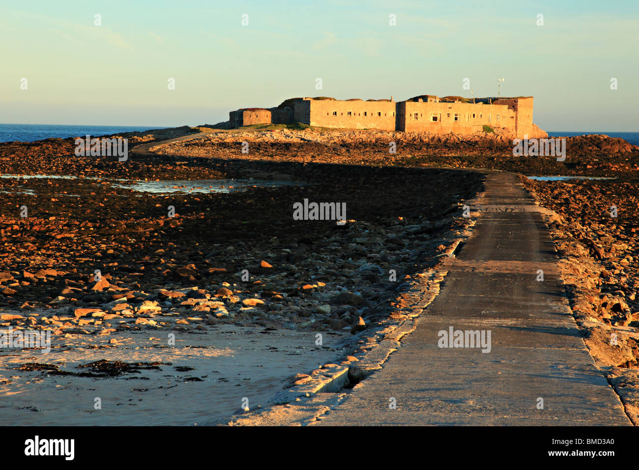 Ile de Raz Fort, Alderney, Channel Islands, United Kingdom Stock Photo ...