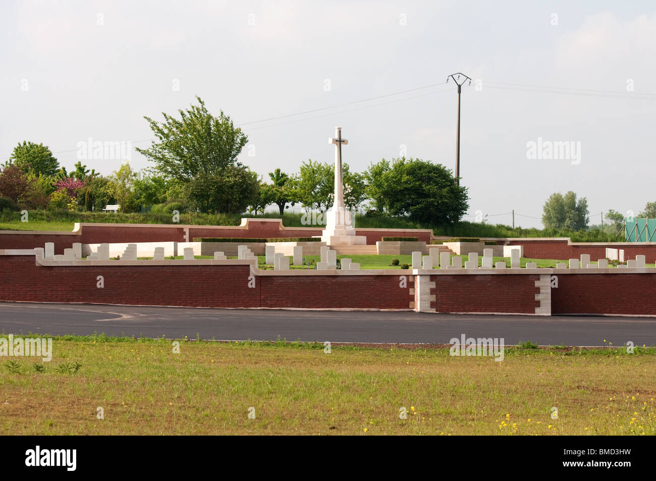 Pheasant Wood CWGC Cemetery in Fromelles Flanders France Stock Photo ...