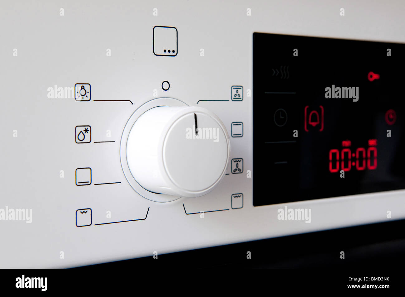 Modern kitchen stove control panel Stock Photo - Alamy