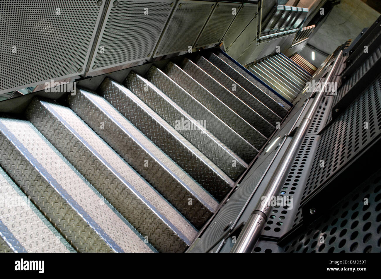 Metallic stairs hi-res stock photography and images - Alamy