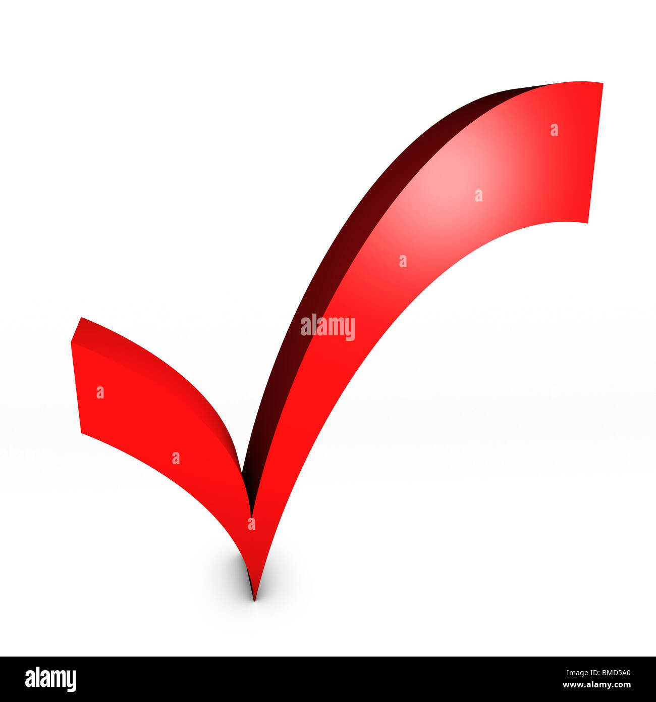 Red voting tick Stock Photo - Alamy