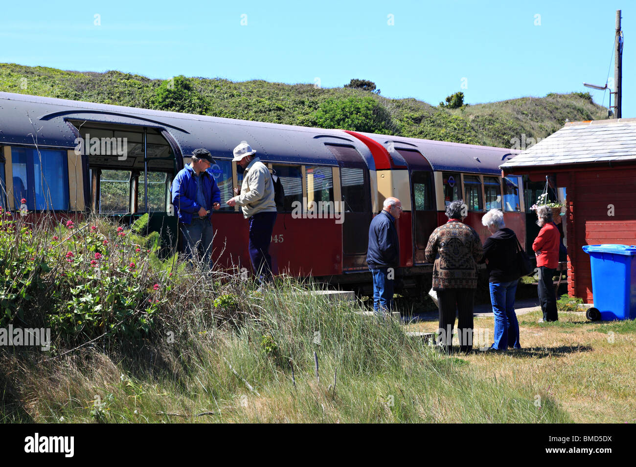 Alderney railway station train channel islands hi-res stock photography ...