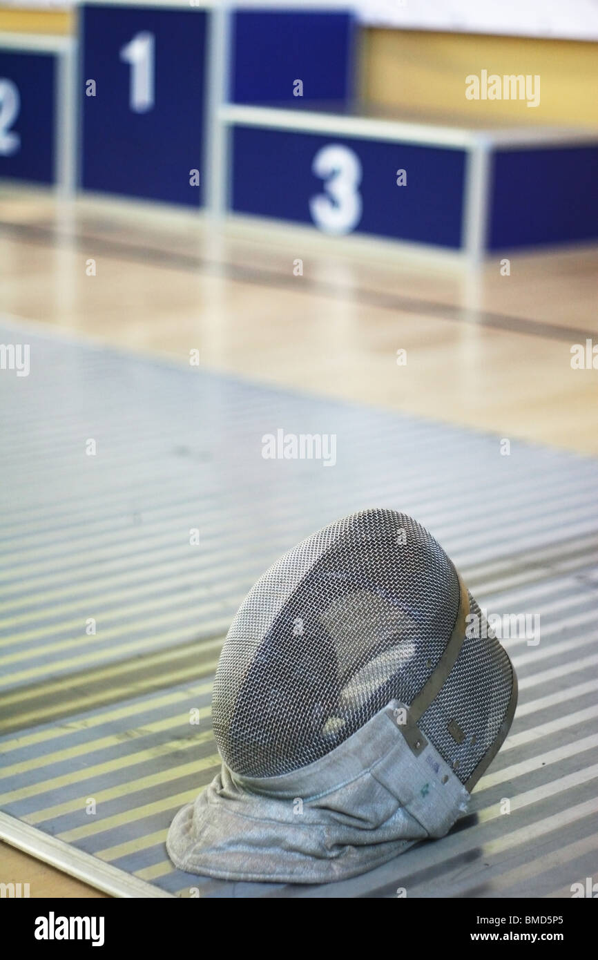 mask and podium- fencing,sword,foil Stock Photo - Alamy