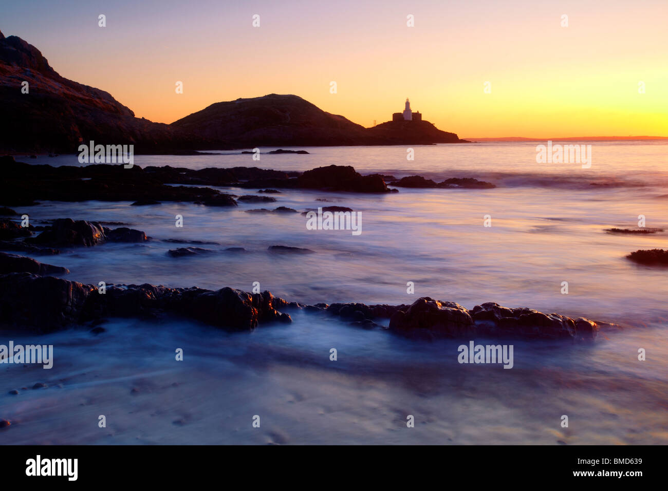 Bracelet Bay, Mumbles, Swansea, Gower Peninsula, Dawn seascape, mumbles ...