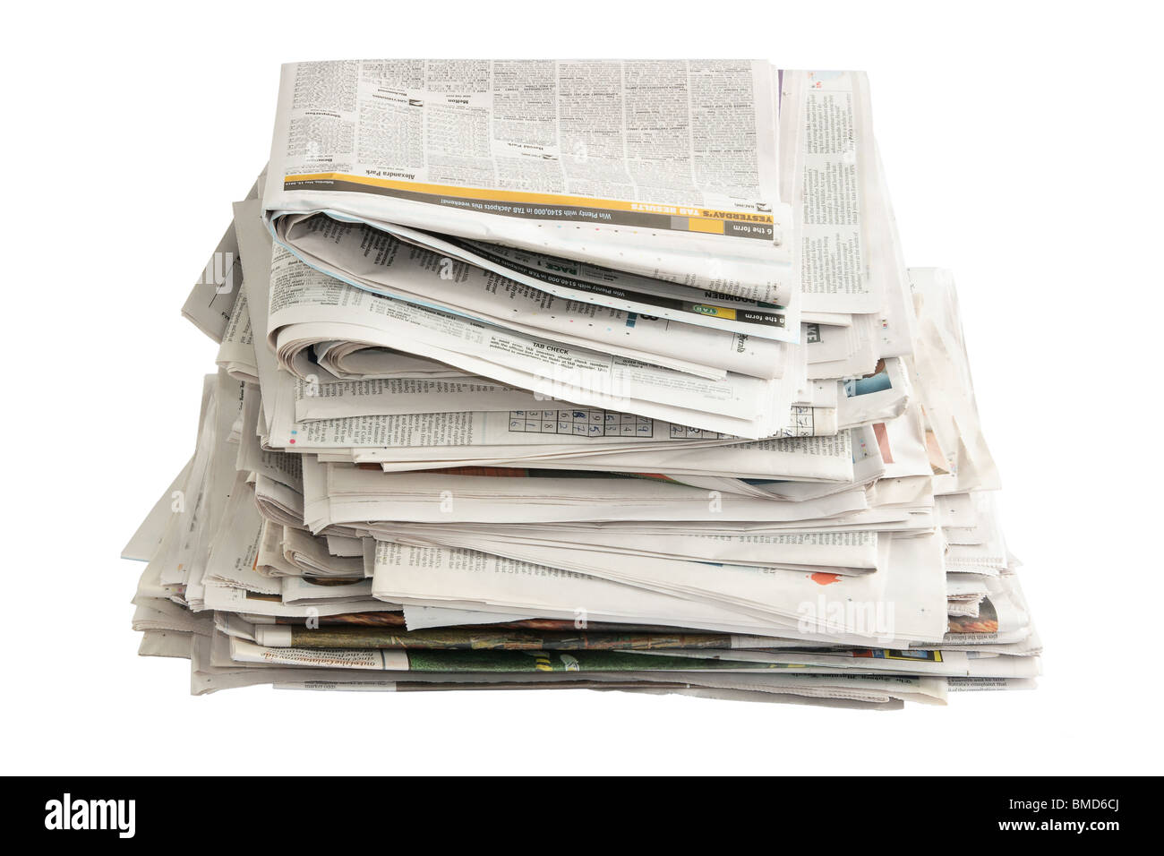 Old Newspapers for Recycling Stock Photo - Alamy