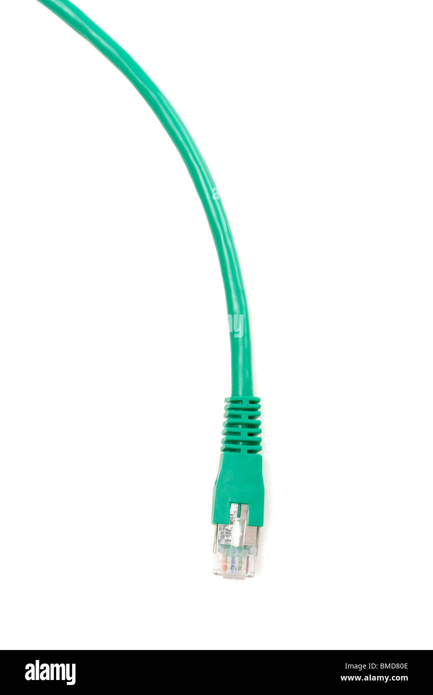 Computer Network Cable isolated on white background Stock Photo - Alamy